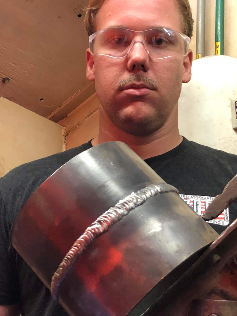 Marine competes in welding competition after UA VIP Program