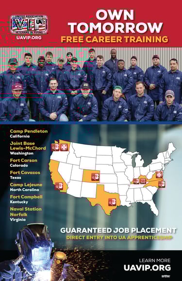 Veterans in Piping Materials and Flyers - UA VIP