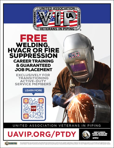 Veterans in Piping Materials and Flyers - UA VIP