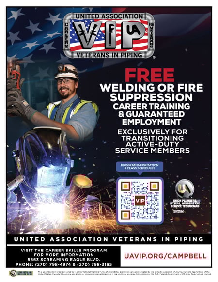 Veterans in Piping Materials and Flyers - UA VIP