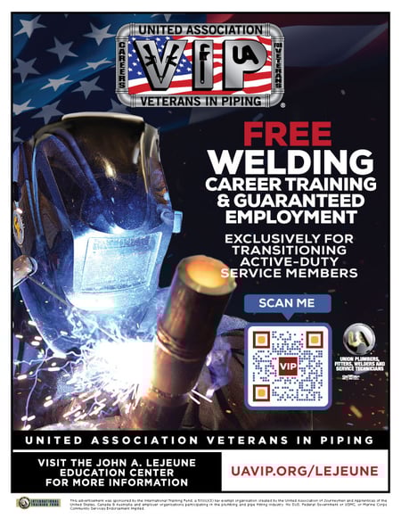 Camp Lejeune UA VIP Welding Training | DOD SkillBridge Program