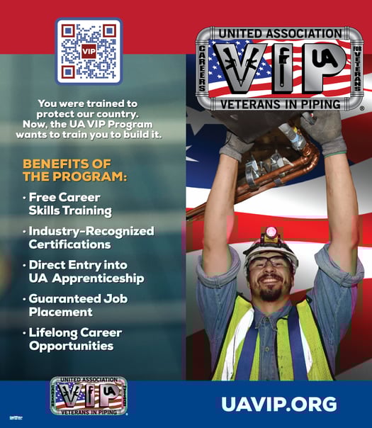Veterans in Piping Materials and Flyers - UA VIP